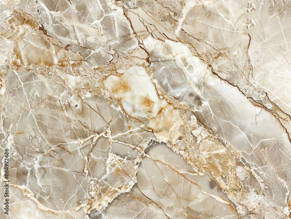 An overhead view of a marble countertop featuring intricate veining and ...
