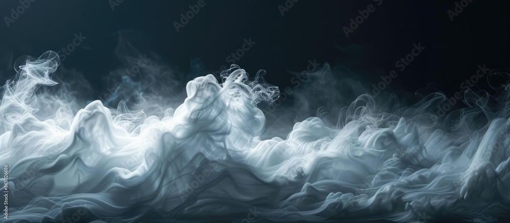 Swirling clouds of dry ice create billowing effects in dim lighting ...