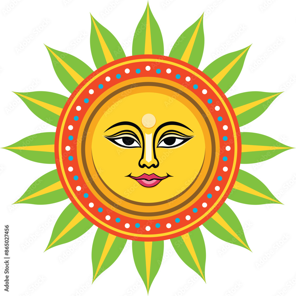 Traditional sinhala and tamil new tear sun in Sri Lanka ,Vector ...