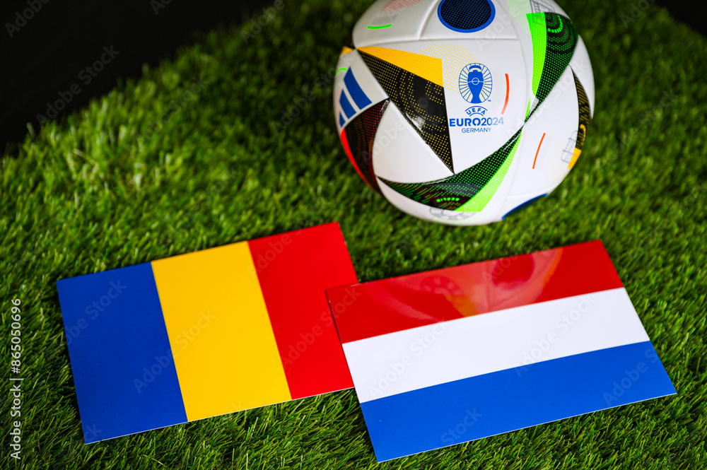 MUNICH, GERMANY, 27 JUNE 2024: Romania vs Netherlands Euro 2024 Last of ...