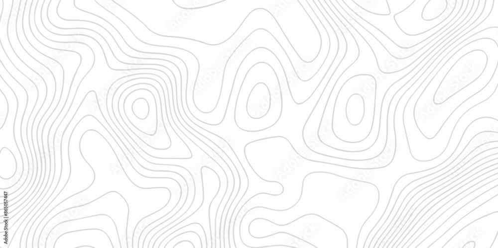 White wave paper curved reliefs abstract background. The topographic ...