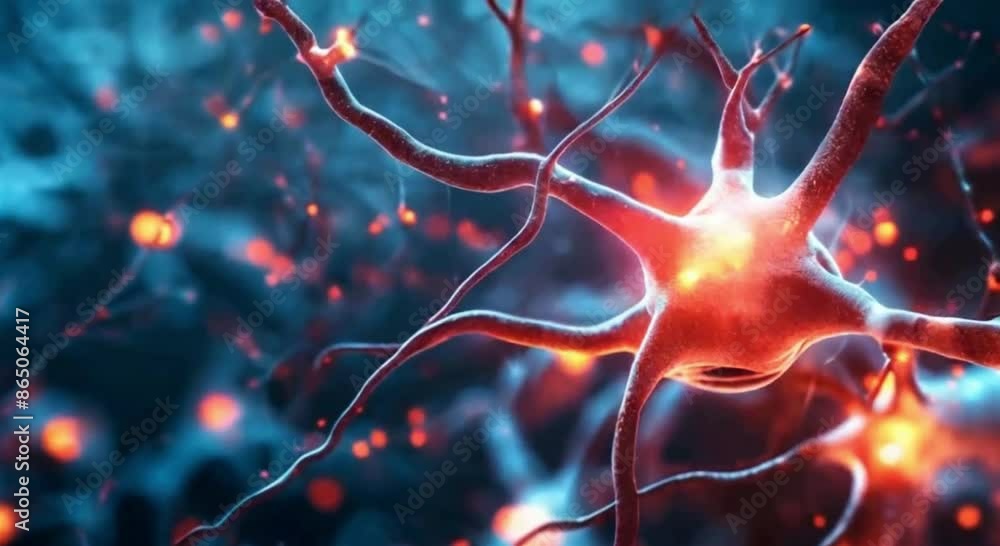 Ilusrtrasion The Synaptic Pathways Of Brain Neurons Influence Cognitive Function And Nerve