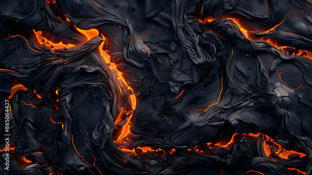 abstract lava fire texture fiery cracks and glowing textures mimicking ...