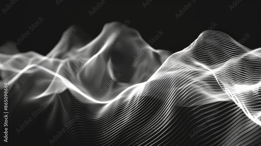 Vibrating sound waves create patterns that can be represented ...