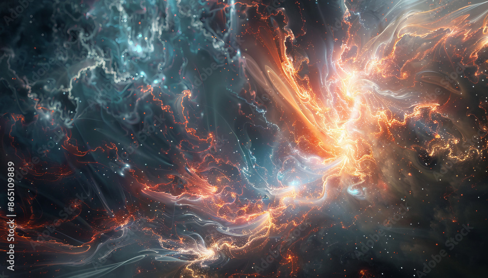 Visualize subtle fluctuations in energy and virtual particles popping ...