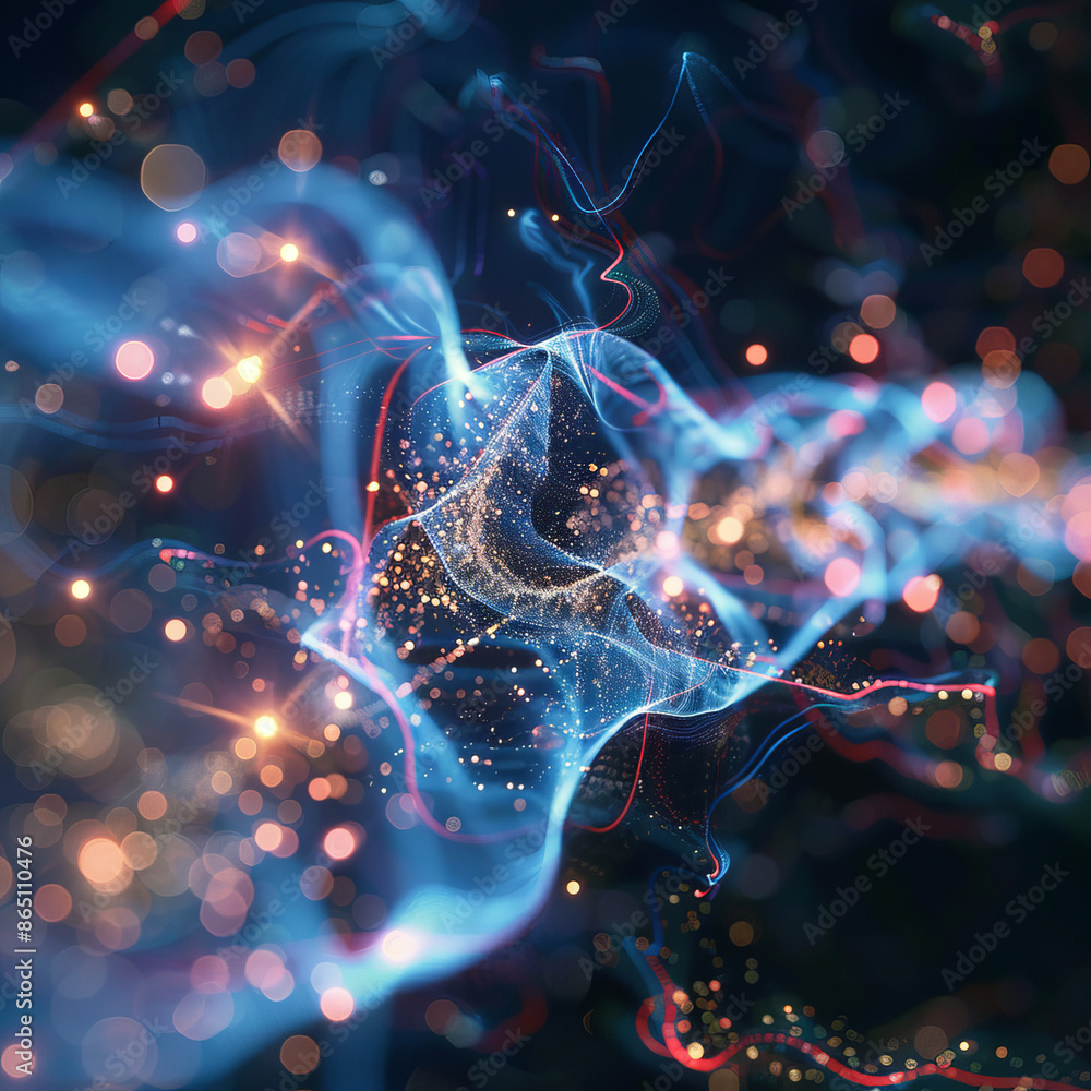 Visualize subtle fluctuations in energy and virtual particles popping ...