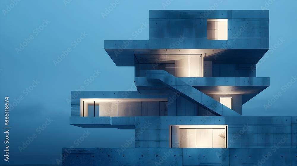 Minimalist Architectural Exteriors Featuring Stark Concrete Facades and ...