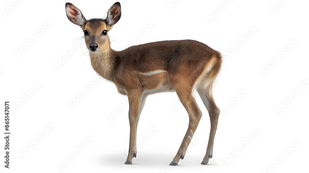 2. Create a high-resolution image of a Duiker highlighting its compact ...