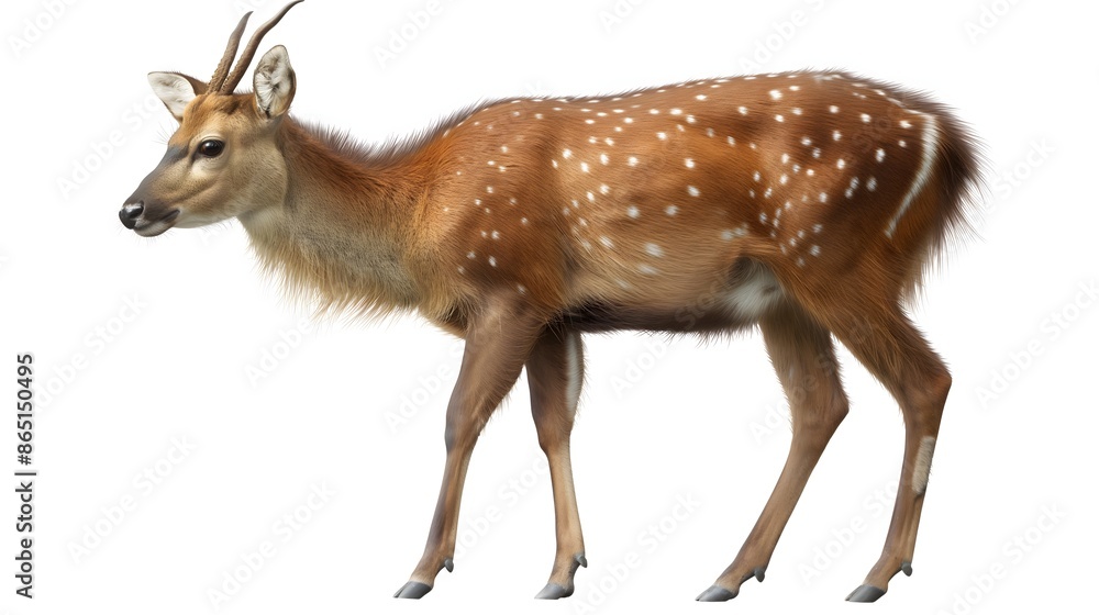 1. Produce a detailed digital illustration of a Sitatunga in full-body ...