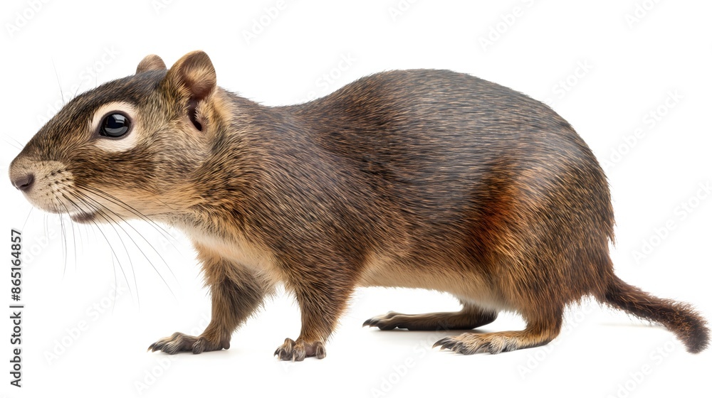 2. Create a high-resolution image of an Agouti showcasing its sleek fur ...