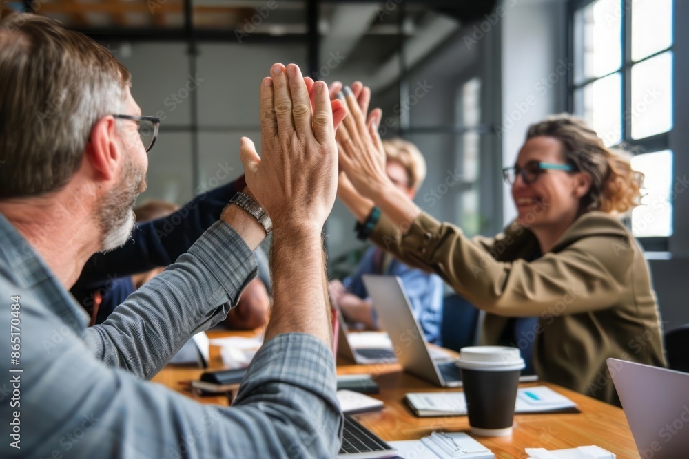 A manager recognizing and appreciating an employee hard work and ...