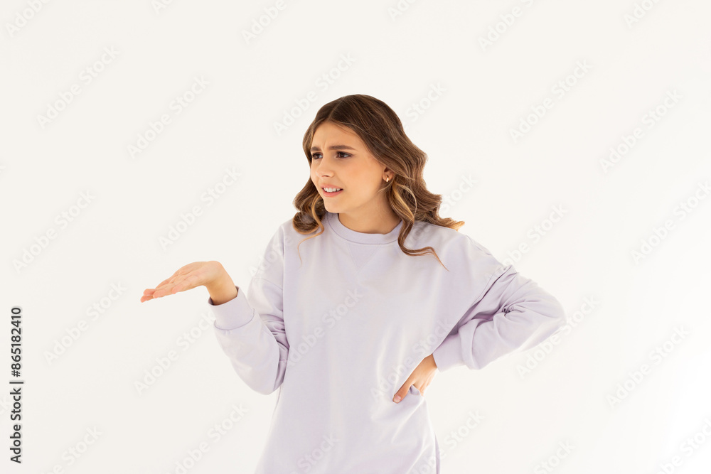 Angry european woman emotional. Young woman annoyed mad bad furious ...