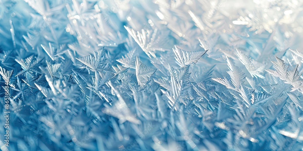 Sharp and glistening ice shards interlock in a stunning display of ...
