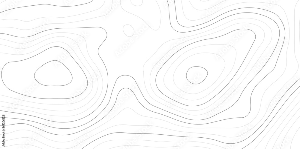 Topographic wave and curve line contour map background. Abstract wavy ...