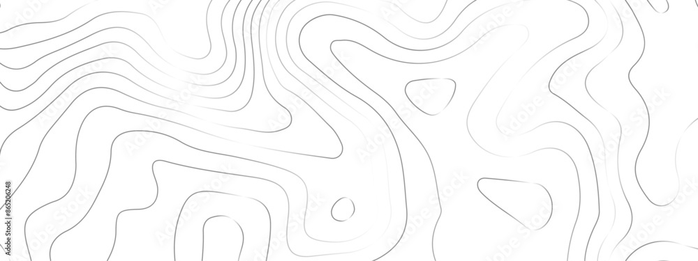 Wave topographic contour map, topographic wavy map line background ...