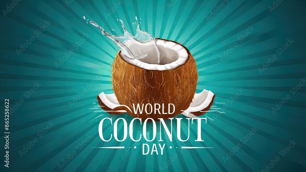 Coconut Day, Poster, World Coconut Day, with this vibrant illustration ...