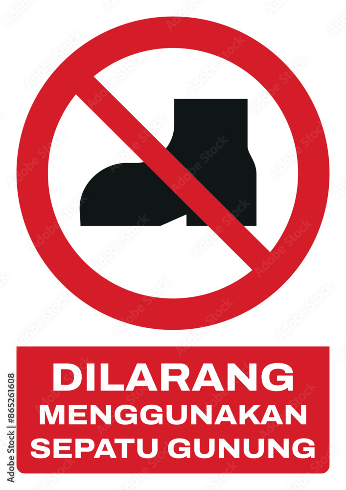 ISO prohibition safety signs v1 in indonesian_dilarang menggunakan ...