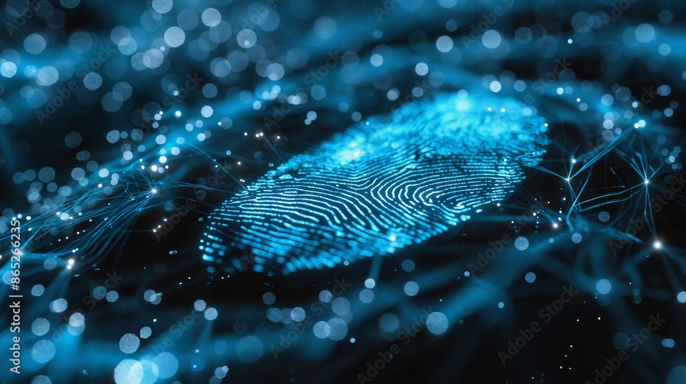 Fingerprint Biometric Identification System Scanning For Secure Identification Integrated With
