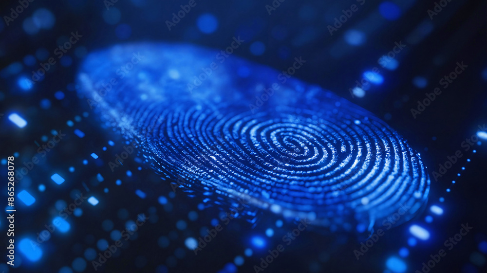 Fingerprint biometric identification system scanning for secure ...