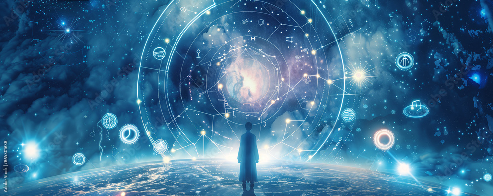 Zodiac Astral Projection: A mystical figure astral projecting, with ...