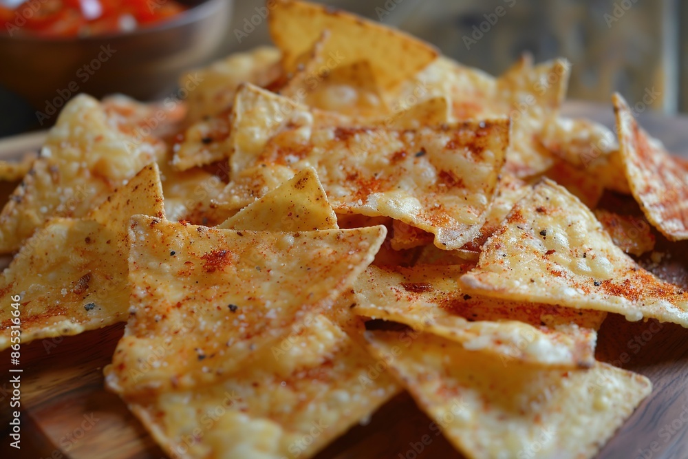 Crispy tortilla chips smothered in a bubbling blend of hot pepper jack ...