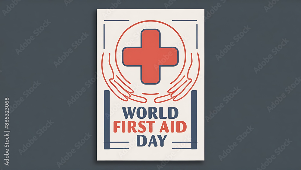 world first aid day, conceptual illustration, world first aid day ...