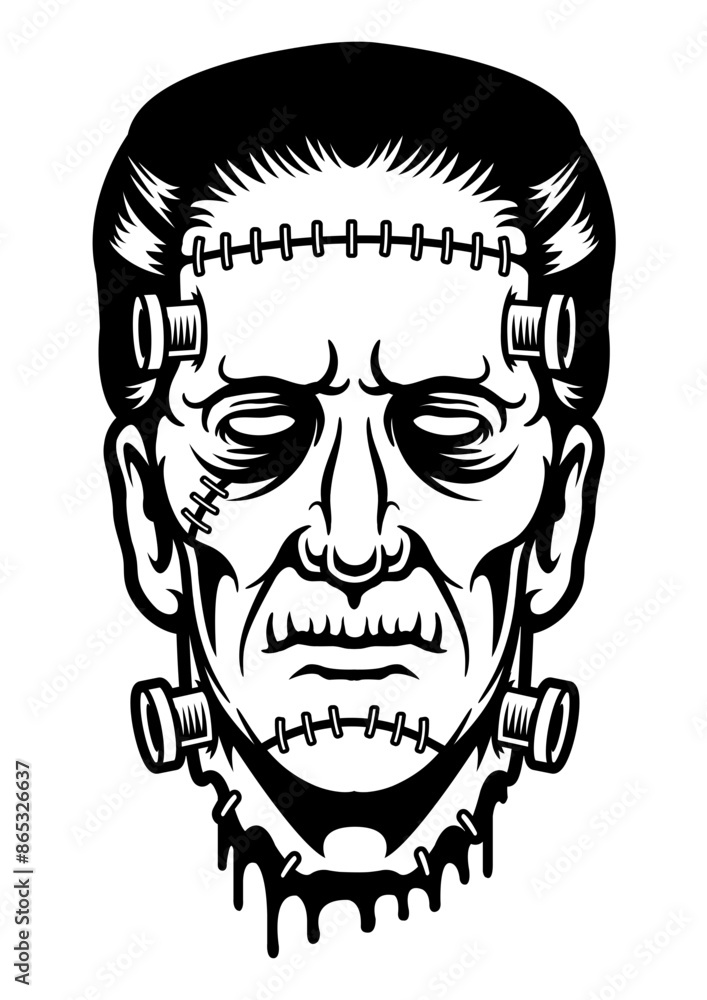 Vecteur Stock Zombie Frankie Illustration, Zombie Clipart, Zombie Cut ...