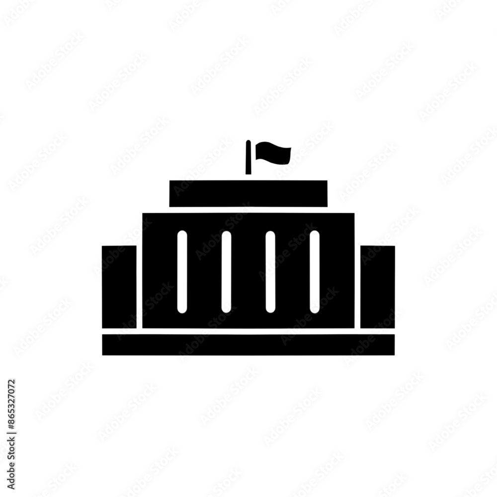 Vector sign of the goverment symbol isolated on a white background ...