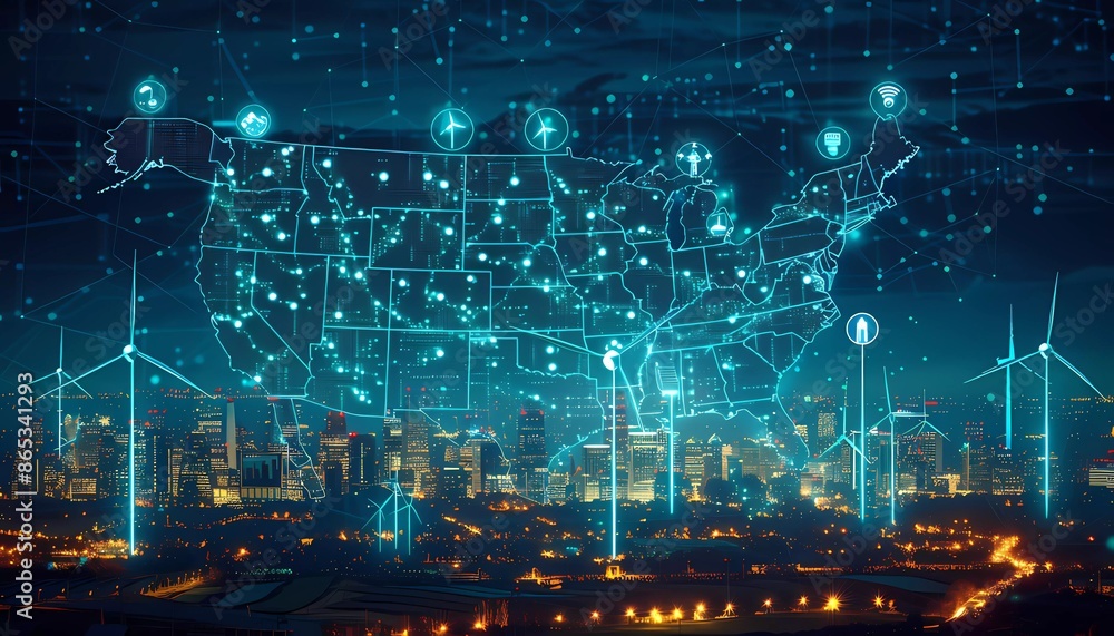 Renewable Energy Integration with IoT, map of renewable energy ...