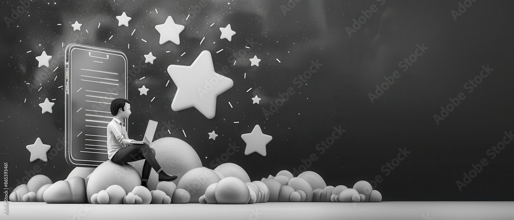 Multichannel support for feedback system with star rating score, side ...