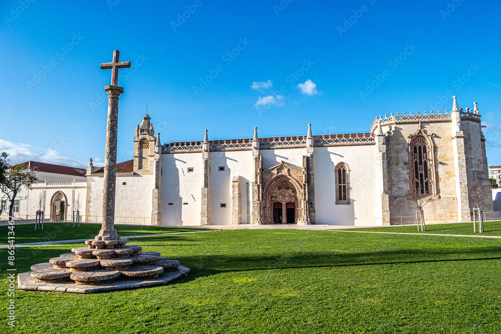 Monastery of Jesus of Setubal in Portugal. Church of the former ...
