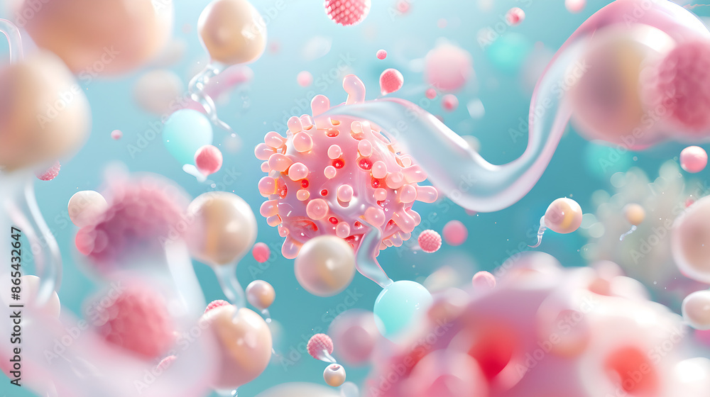 The amoeba is shown invading a human intestinal cell, showcasing the ...