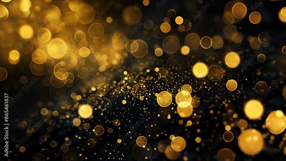 Sparkling gold yellow particle texture background Stock Illustration ...