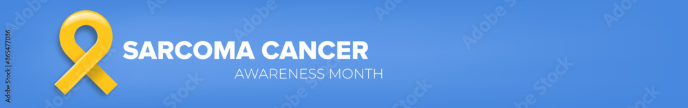 Sarcoma cancer awareness month concept horizontal wide banner design ...
