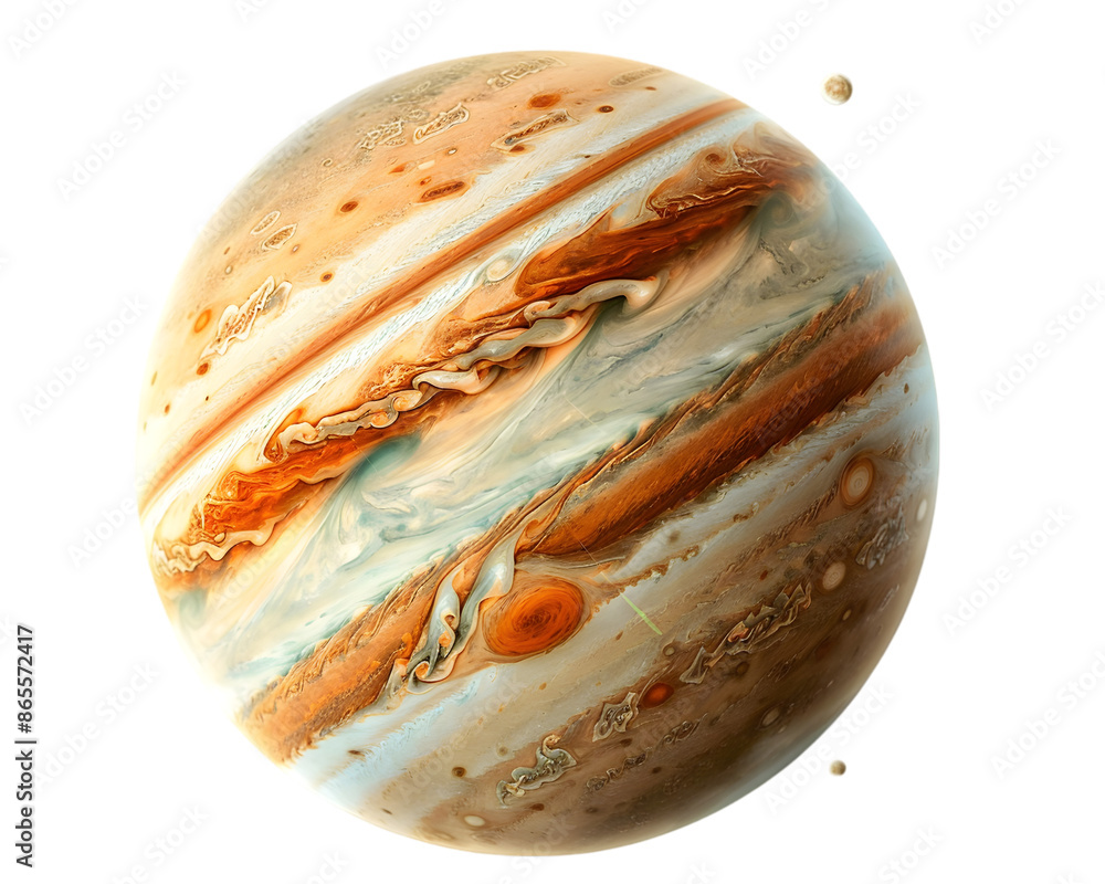 Jupiter and its four largest moons: Io, Europa, Ganymede, and Calisto ...