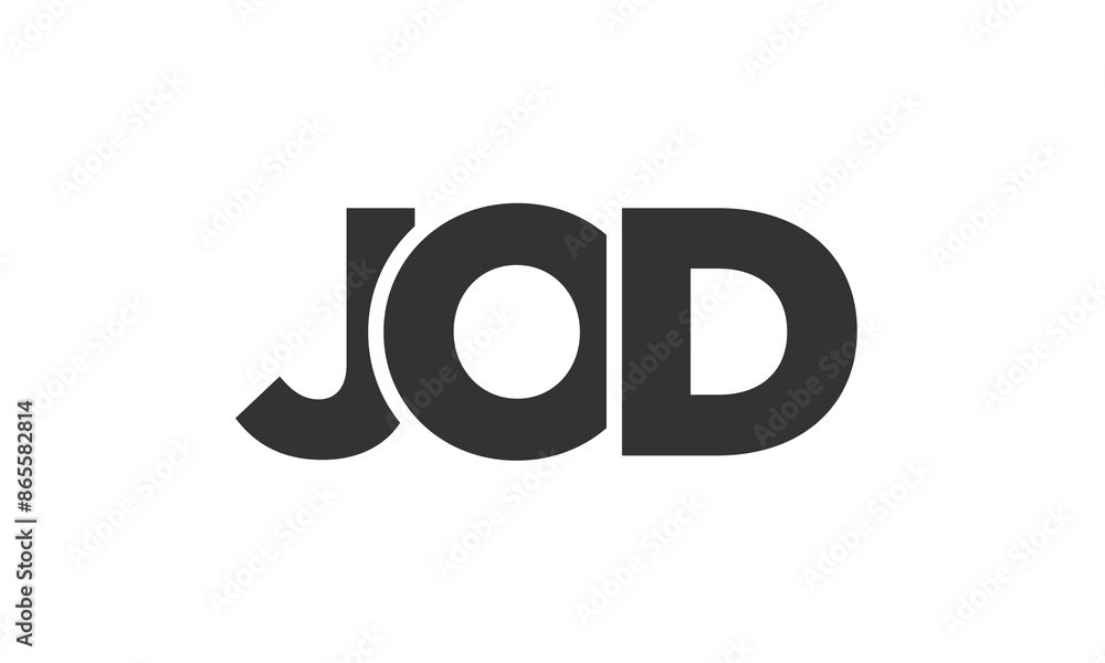 JOD logo design template with strong and modern bold text. Initial ...