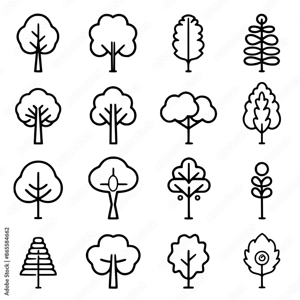 Tree Icon, Tree Vector, Tree illustration, palm tree icon, palm tree ...