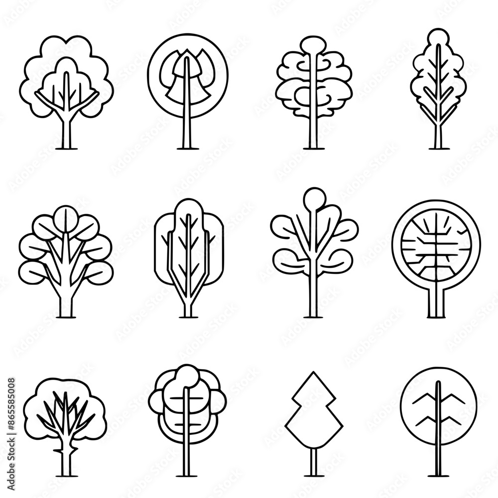 Vetor de Tree Icon, Tree Vector, Tree illustration, palm tree icon ...