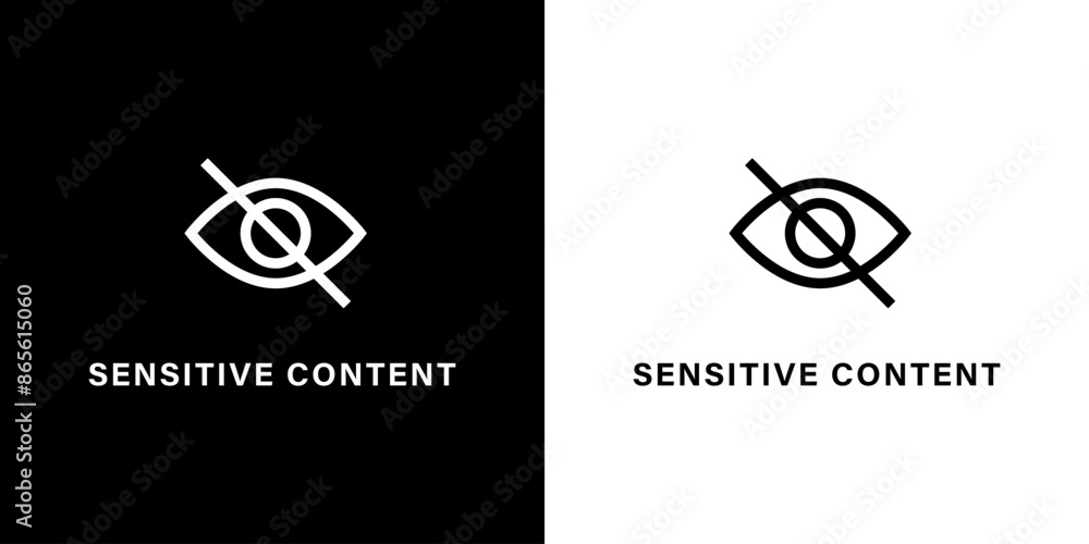 Sensitive Content Sign. Sensitive Content Background. Sensitive Content ...