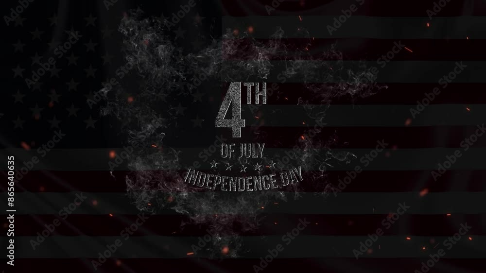 Happy USA Independence Day, 4th Of July Text Animation, 4th Of July ...
