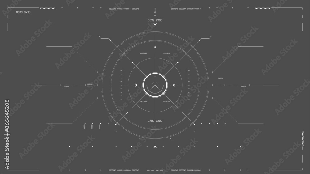 Sci-fi, FUI, UI futuristic UI, GUI, HUD. Ready to animate Stock Vector | Adobe Stock