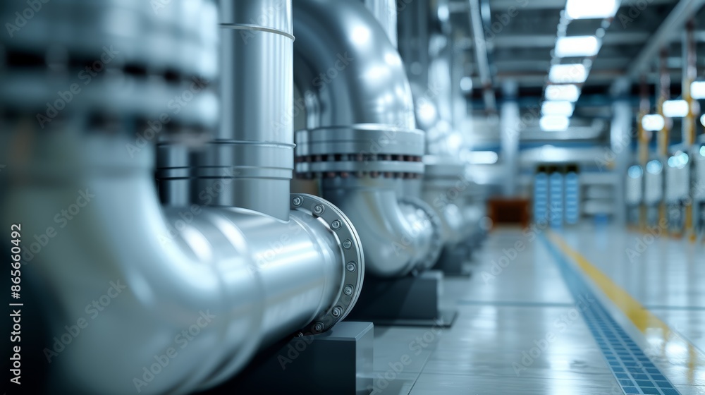 Massive metal structures interconnected with intricate cooling systems ...