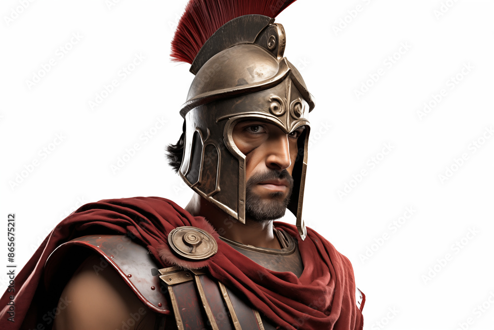 Spartan warrior on a white background. Spartan War. Topics related to ...