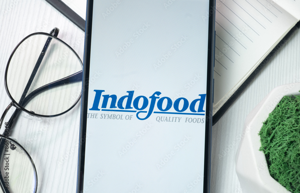 New York, USA - 21 June 2024: Indofood Logo on Phone Screen, Company ...