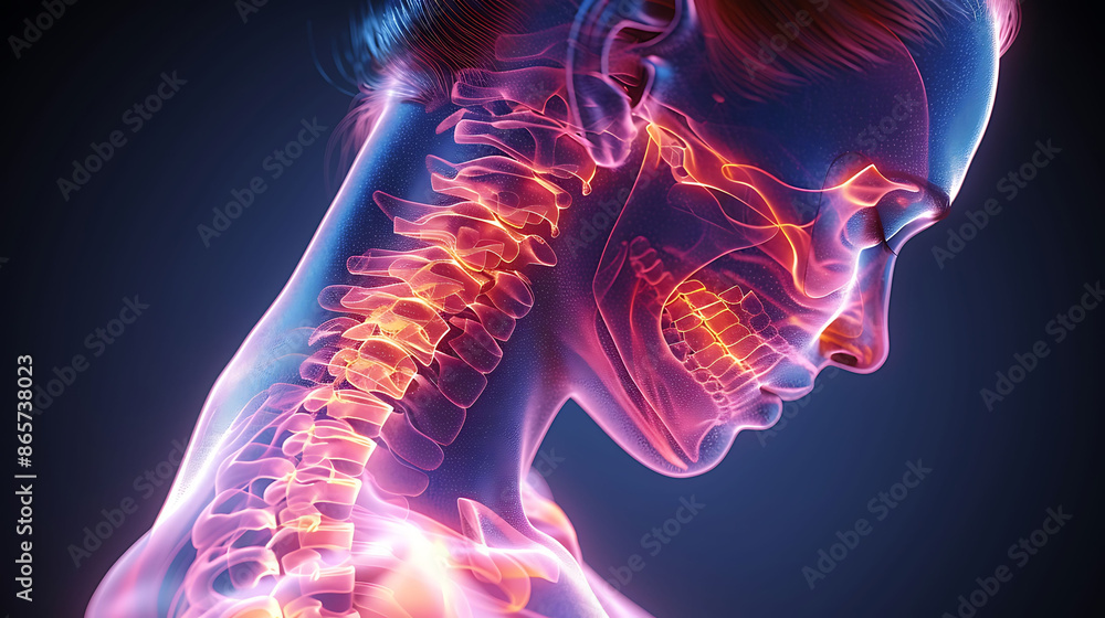 Swimmer receiving physical therapy for a glowing xray shoulder injury ...