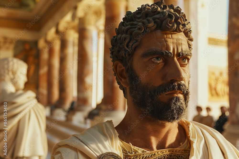 The film captures the duality of Marcus Aurelius' existence, as both a ...