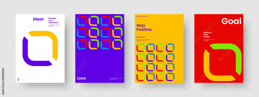 Geometric Flyer Template. Modern Brochure Design. Isolated Poster ...