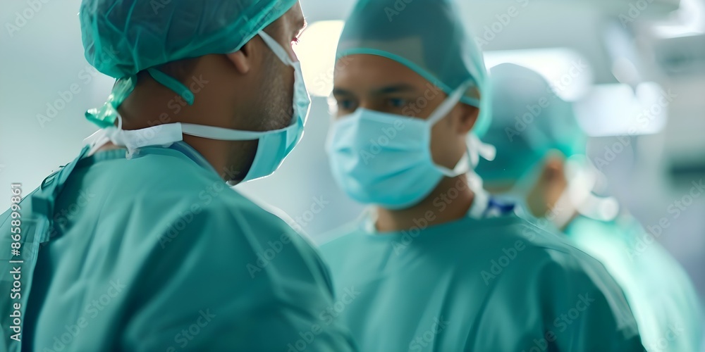 Orthopedic surgeon reviewing patients joint xray in hospital radiology ...