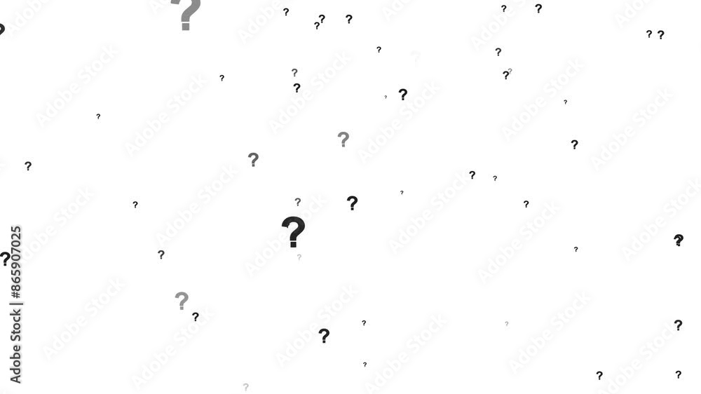 question mark sign, Question marks background, seamless looping animation, Question mark medium ...