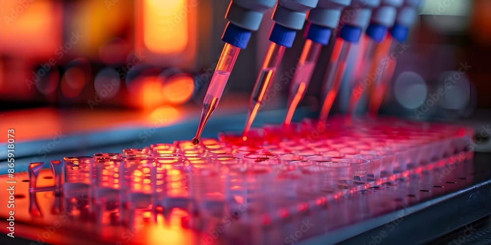 Analyzing DNA through pipetting samples into a multiwell plate to ...